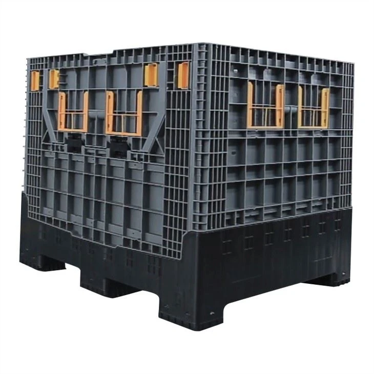 Collapsible Plastic Pallet Gaylords | Foldable Plastic Gaylord Box ...