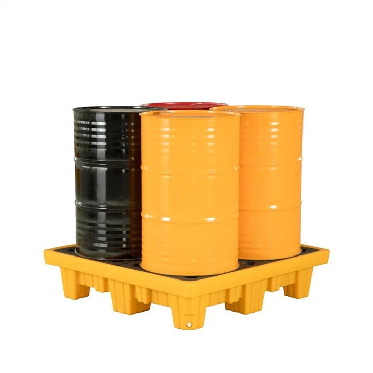 China With Drain Hole Plastic Pallet For Oil Drum Heavy 1320x1320x300mm ...
